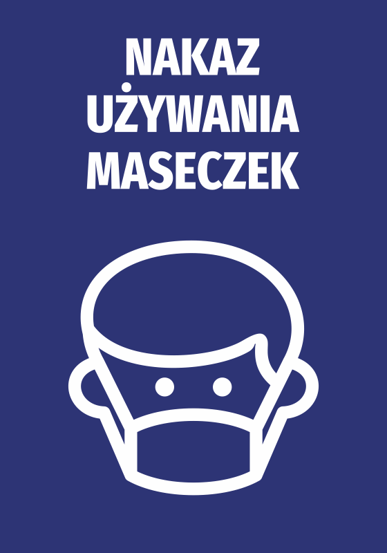 Naklejka Nakaz używania maseczek - sklep internetowy Wally Naklejka Nakaz używania maseczek - sklep internetowy Wally