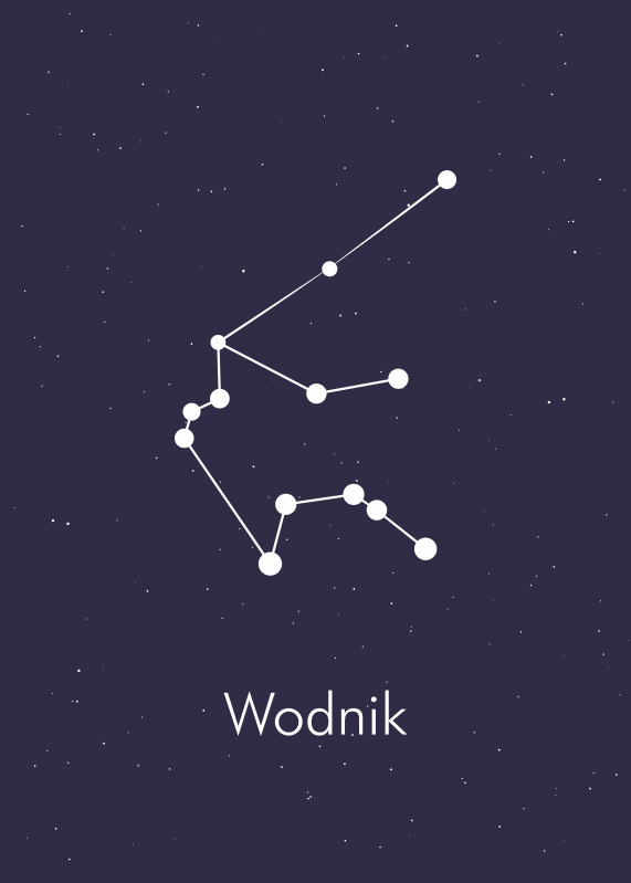 Plakat Znak zodiaku wodnik 112 - sklep internetowy Wally Plakat Znak zodiaku wodnik 112 - sklep internetowy Wally